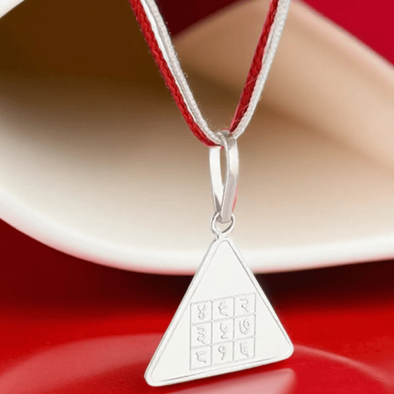 Shri Surya Yantra Locket (Triangle) (with Thread) - Vastu Yantra